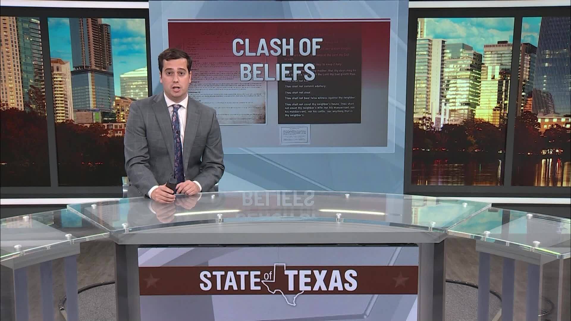 State of Texas: Clash of beliefs plays out as Ten Commandments go up in ...
