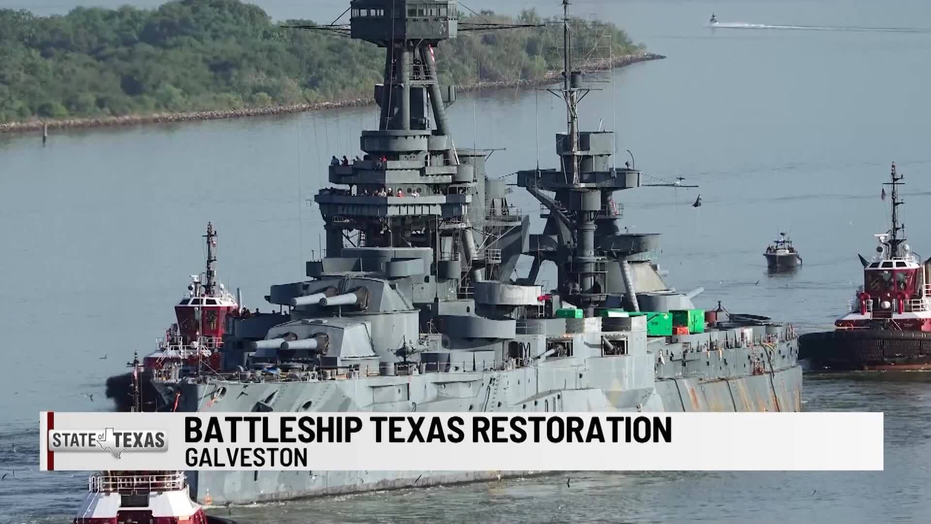 State of Texas: Battleship Texas renovation work puts ship on course to ...