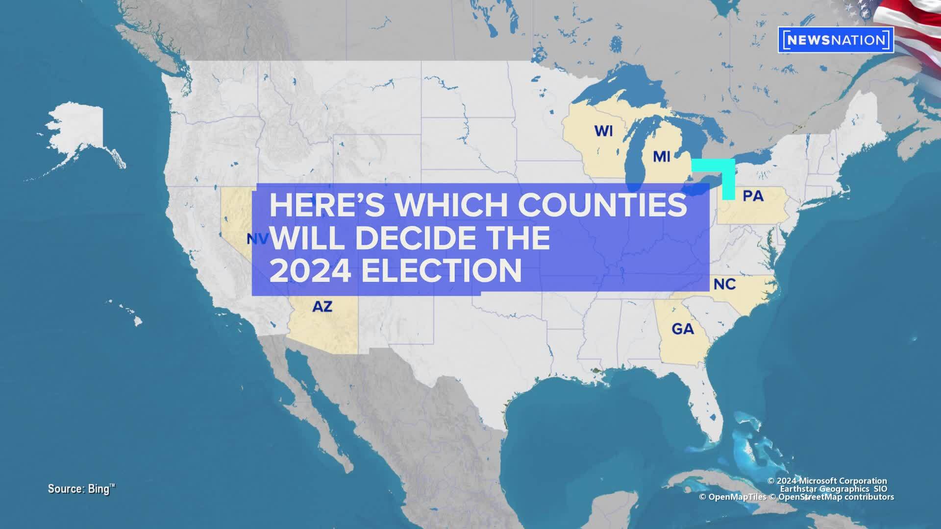 Here’s which counties will decide the 2024 election | NewsNation ...