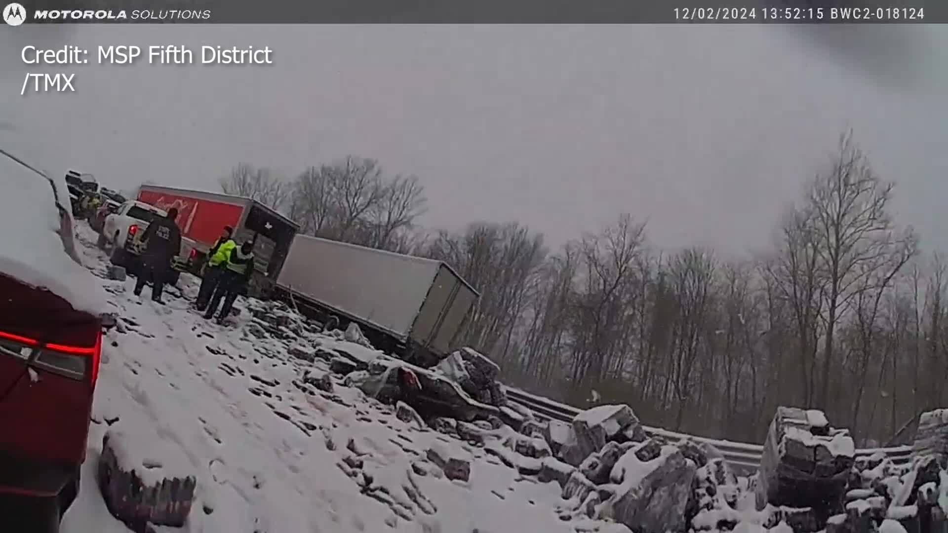 Snow conditions cause massive crash in Michigan – SNN News