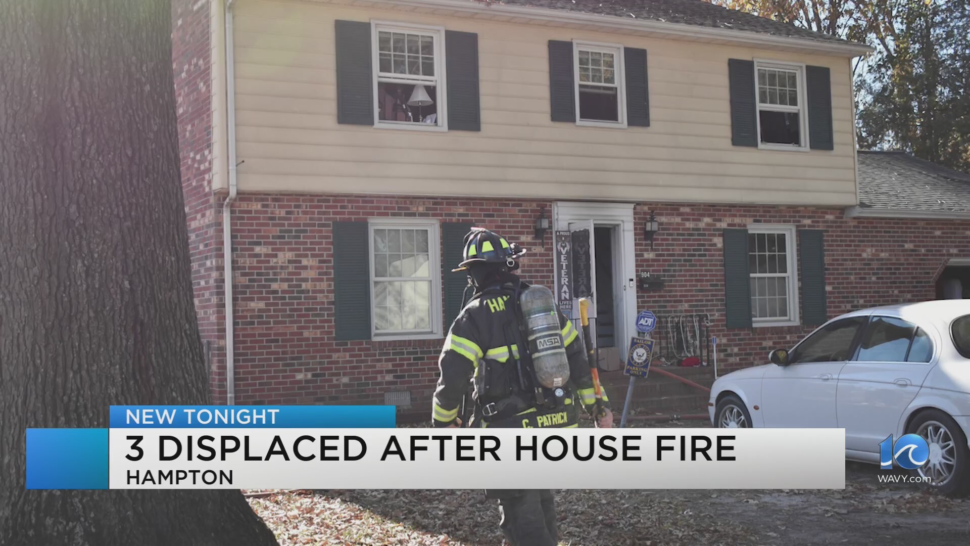 Three adults displaced after house fire in Hampton – WAVY.com