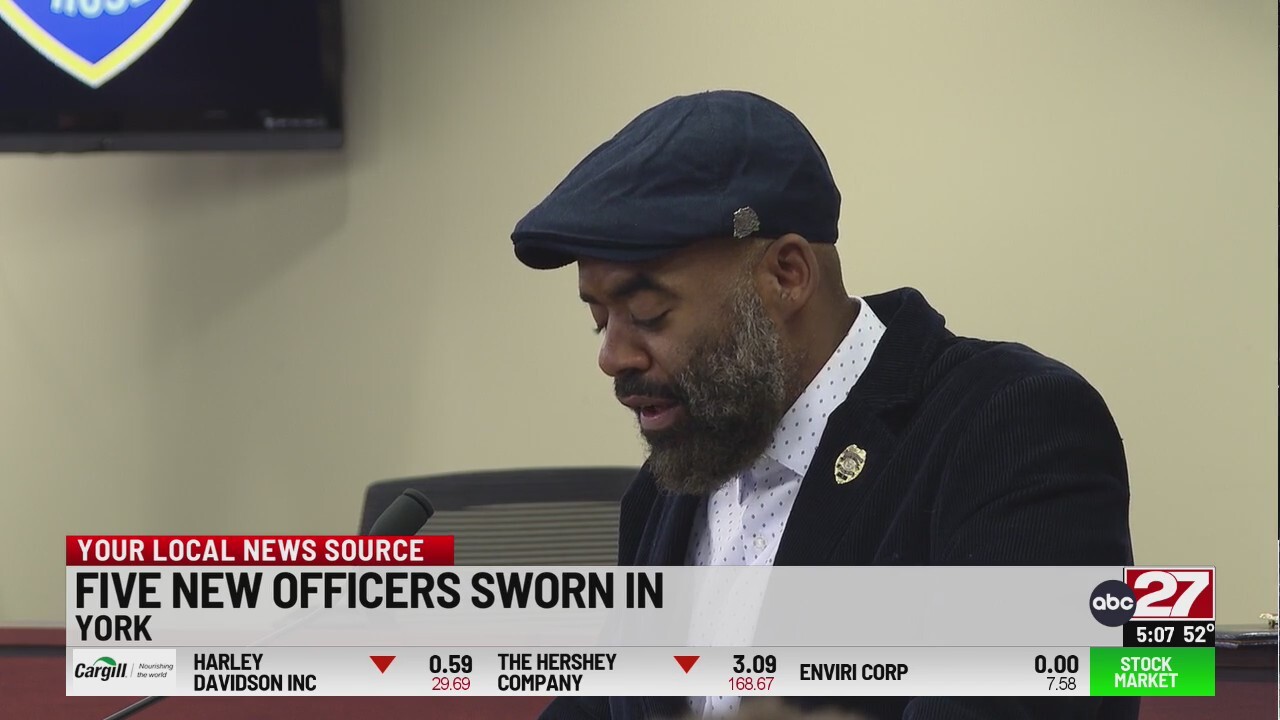 City of York swears in five new police officers – ABC27