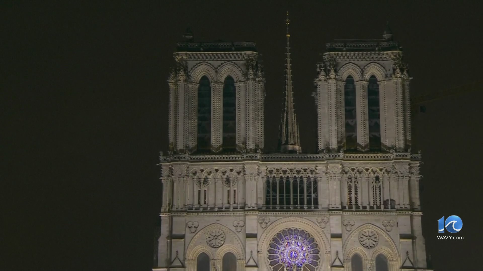 VB native Pharrell Williams performs during Notre Dame reopening ...