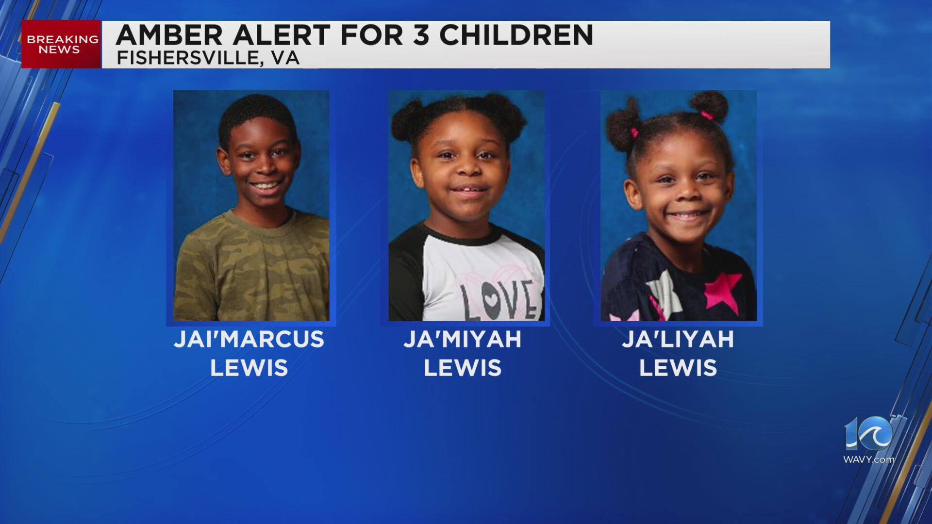 AMBER Alert issued Thursday for 3 abducted children in Virginia – WAVY.com