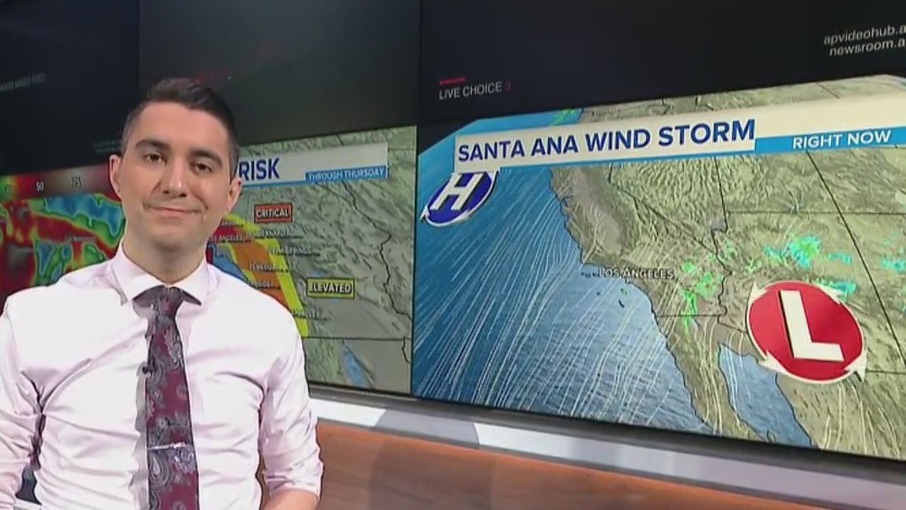 California wind storm ignites fast-moving wildfires | Morning in ...